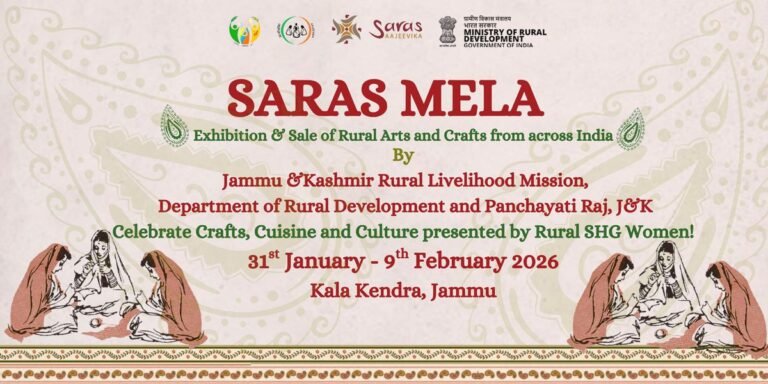 SARAS Mela 2026 brings India’s village crafts to Jammu - Kashmir Ahead